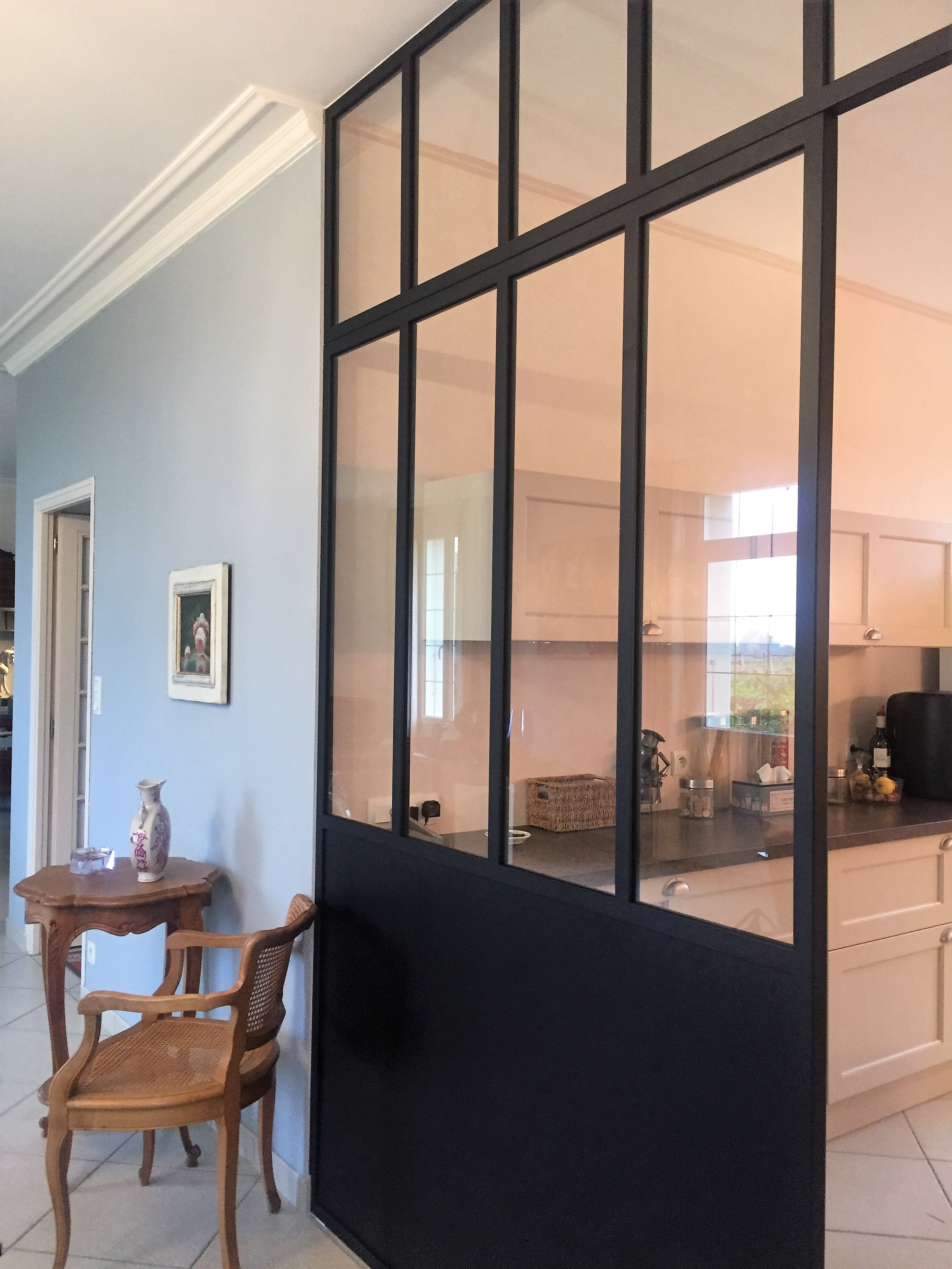 Verrière d'intérieur | Conception cuisine et dressing Charente-maritime